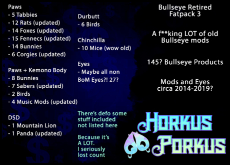 Second Life Marketplace - [HkPk] Bullseye Retired Fatpack 3 // ~145 ...